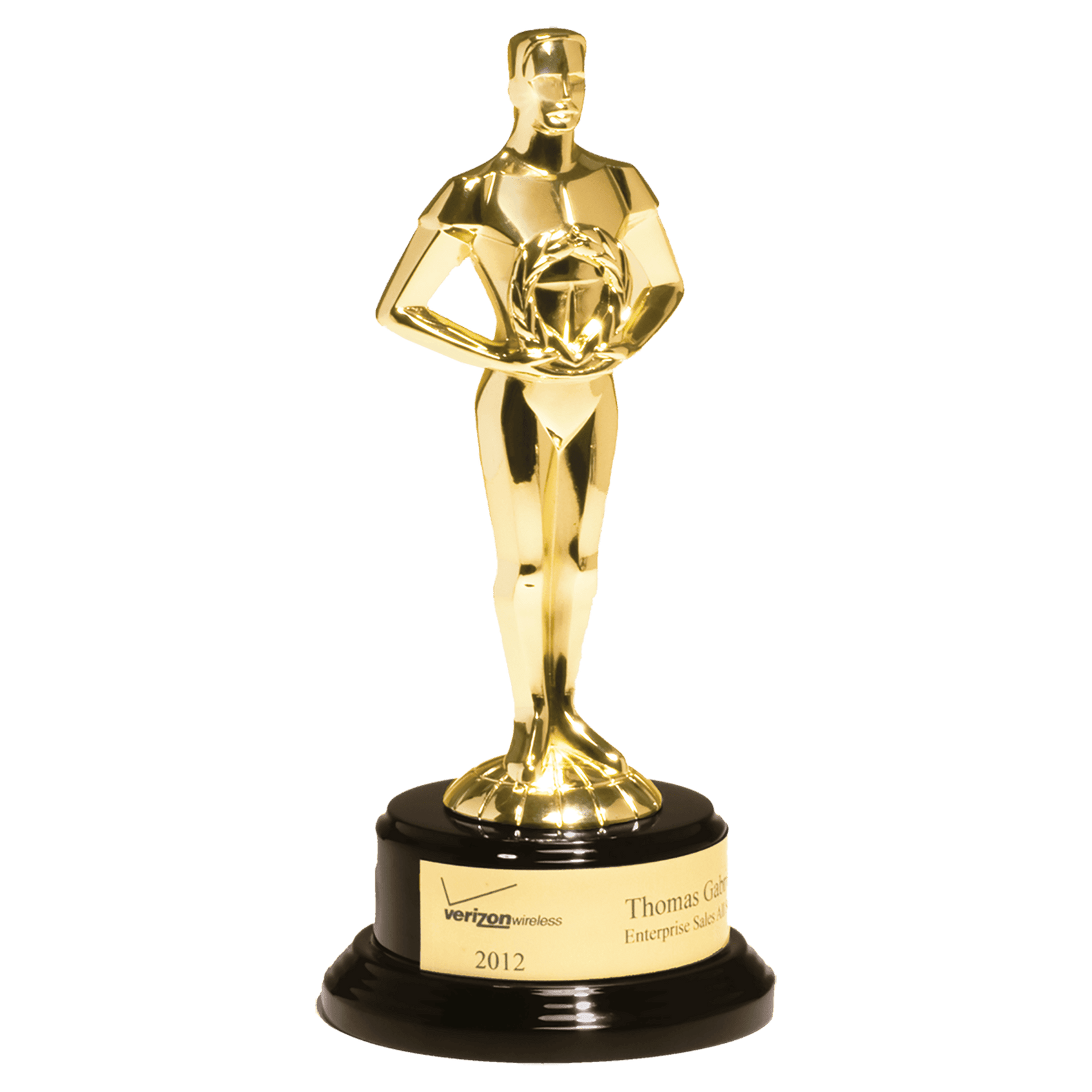 Figura Clásica De Achiever De 11" De Metal Fundido Con Acabado Dorado ...