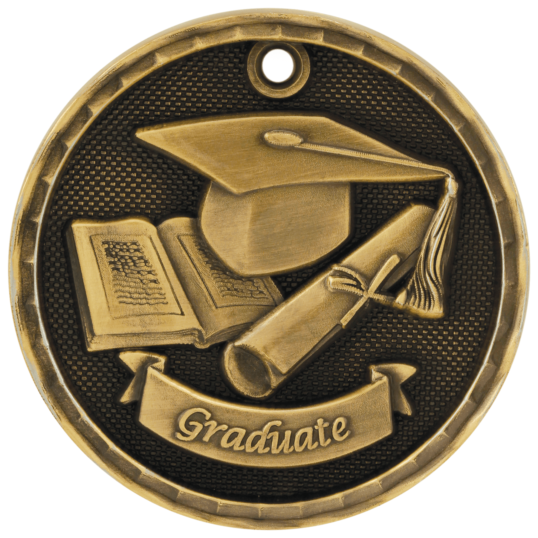 Medalla De Graduado 3D De 2" – El Número UNO